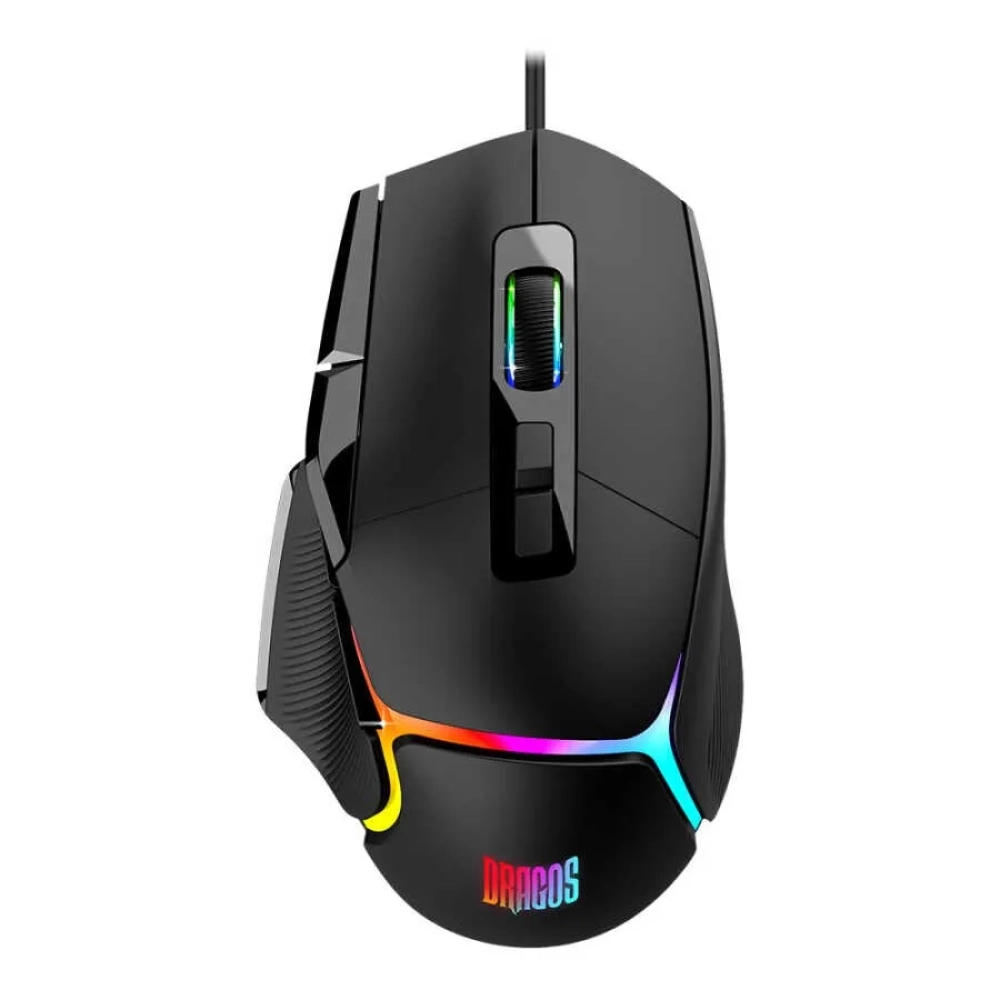 DRAGOS XM90 20000 DPI KABLOLU SİYAH RGB GAMİNG MOUSE - DepoBT